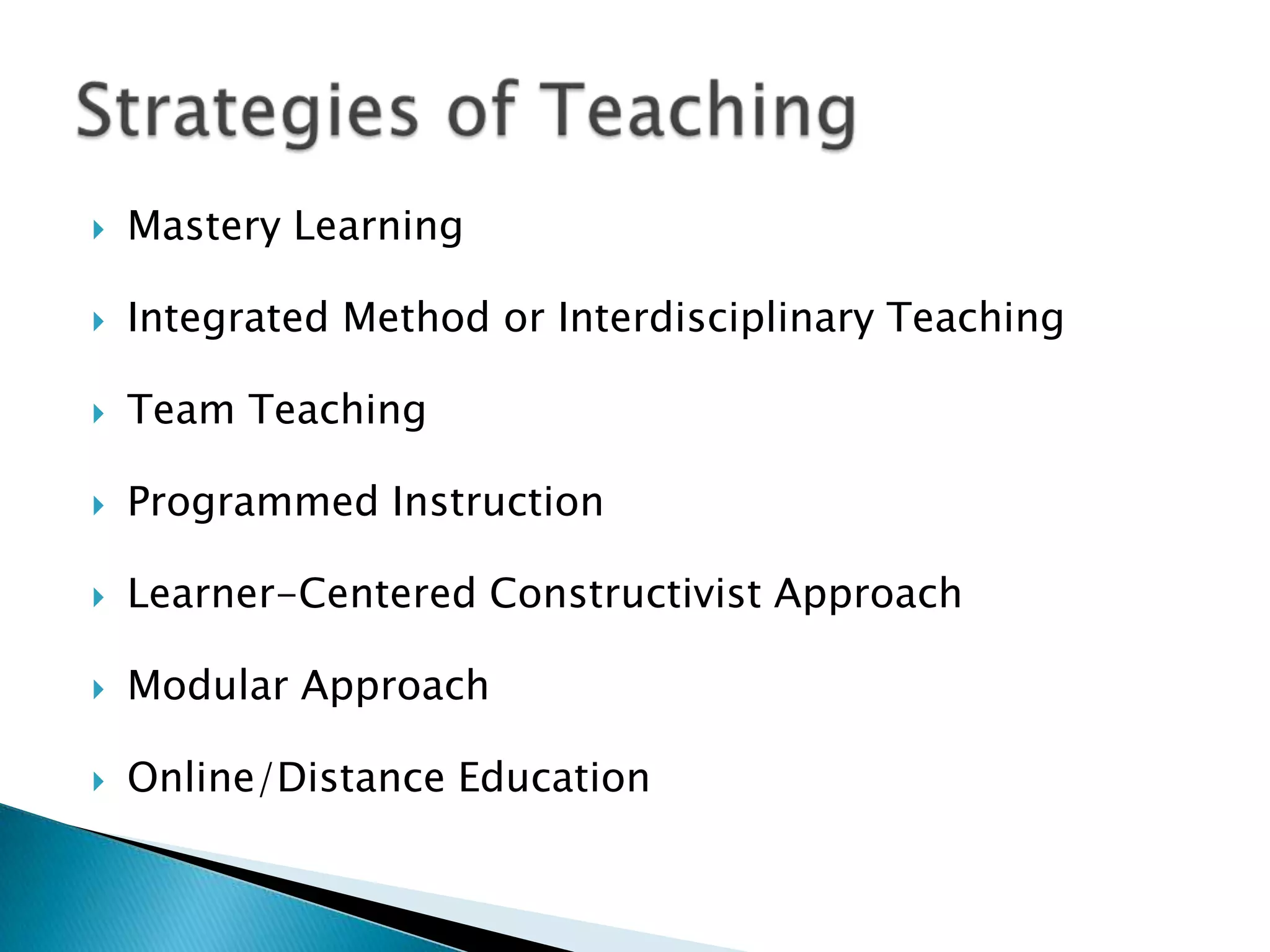 Contemporary teaching strategies powerpoint by lian | PPTX