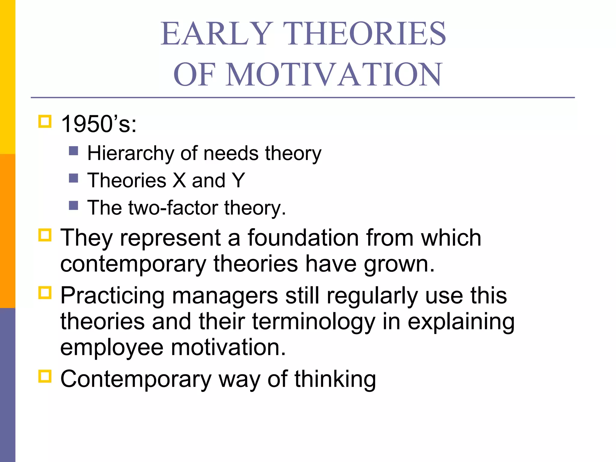 Contemporary theories of motivation | PPT