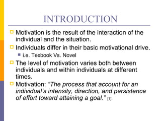 Contemporary theories of motivation | PPT