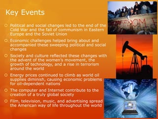 Contemporary western world | PPTX