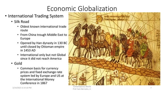 The Contemporary World | PPT | Business | Business and Finance