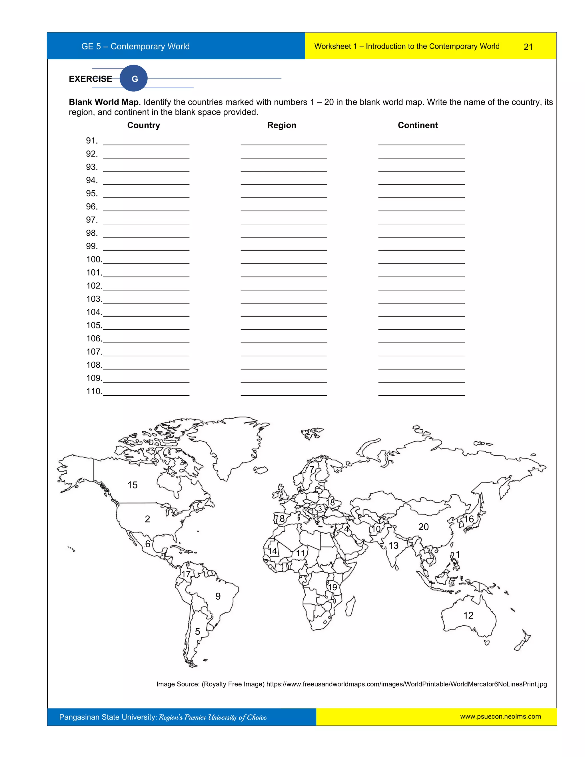 The Contemporary World Workbook | PDF
