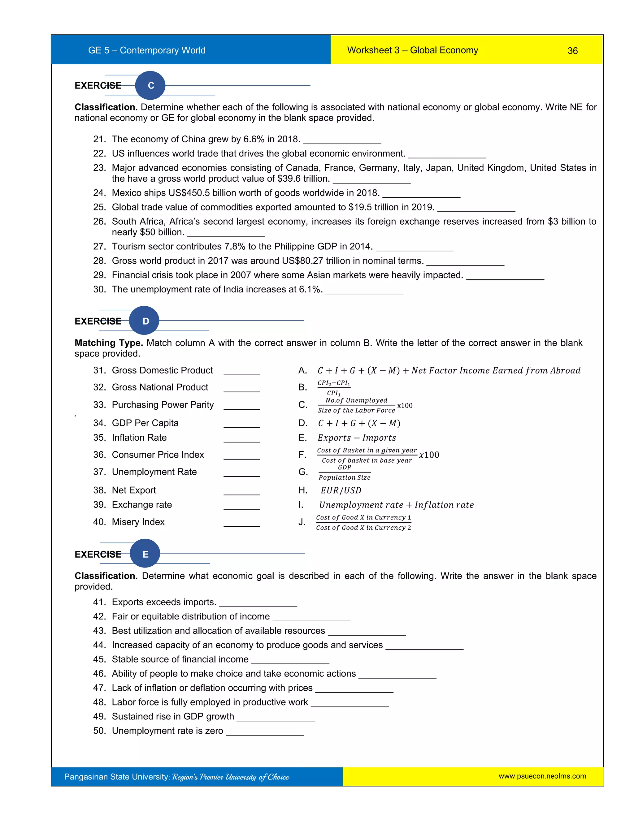 The Contemporary World Workbook | PDF