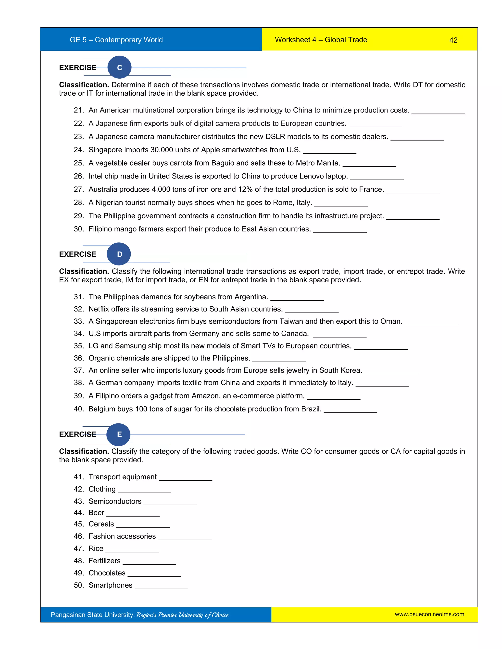 The Contemporary World Workbook | PDF