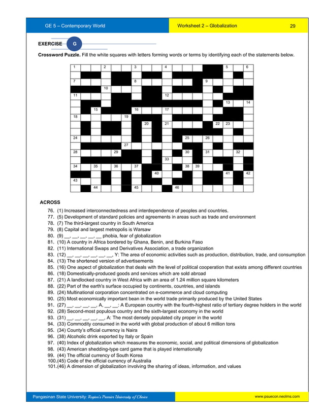 The Contemporary World Workbook | PDF