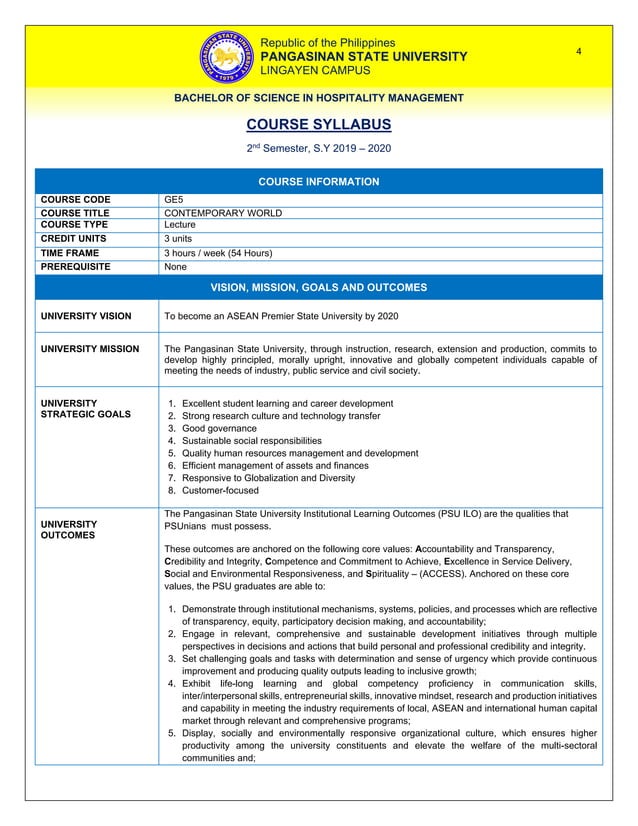 The Contemporary World Workbook | PDF