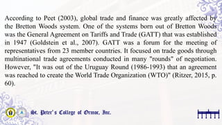 GATT Reporting and World Trade Organization | PPTX