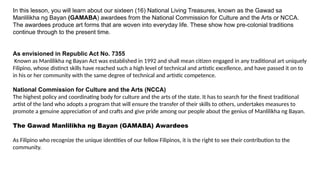 contemporary arts lesson 6.pptx grade 11 | PPTX