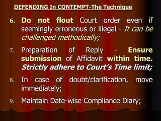 Contempt of civil court Power point presentation | PPT