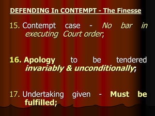 Contempt of civil court Power point presentation | PPT