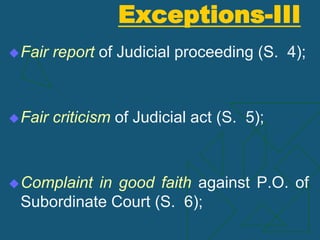 Contempt of civil court Power point presentation | PPT