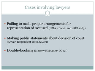 Contempt of court in Scottish criminal law | PPTX