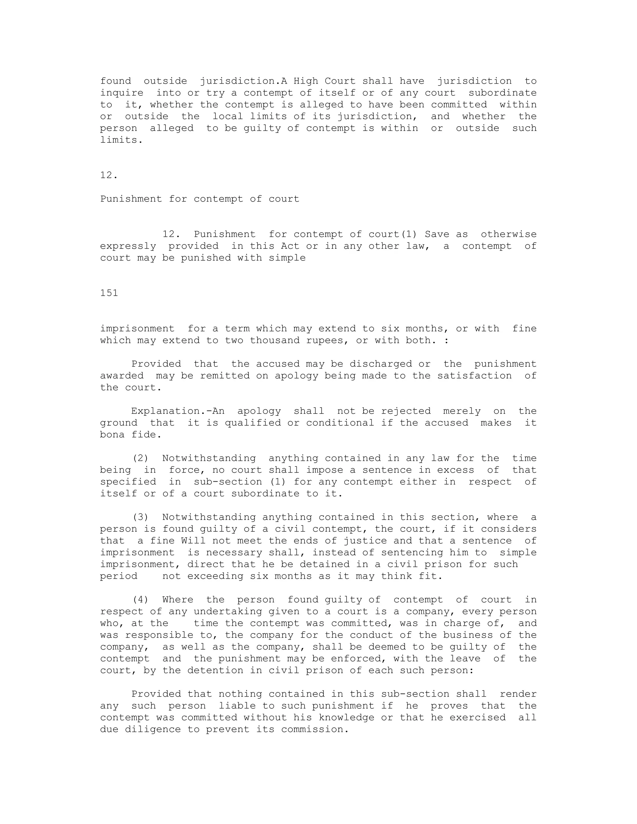 Contempt of courts_act1971 | PDF
