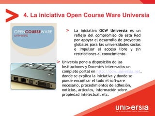 Open Course Ware, contenidos abiertos en la Web | PPT