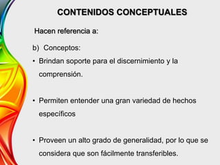 Contenidos Conceptuales