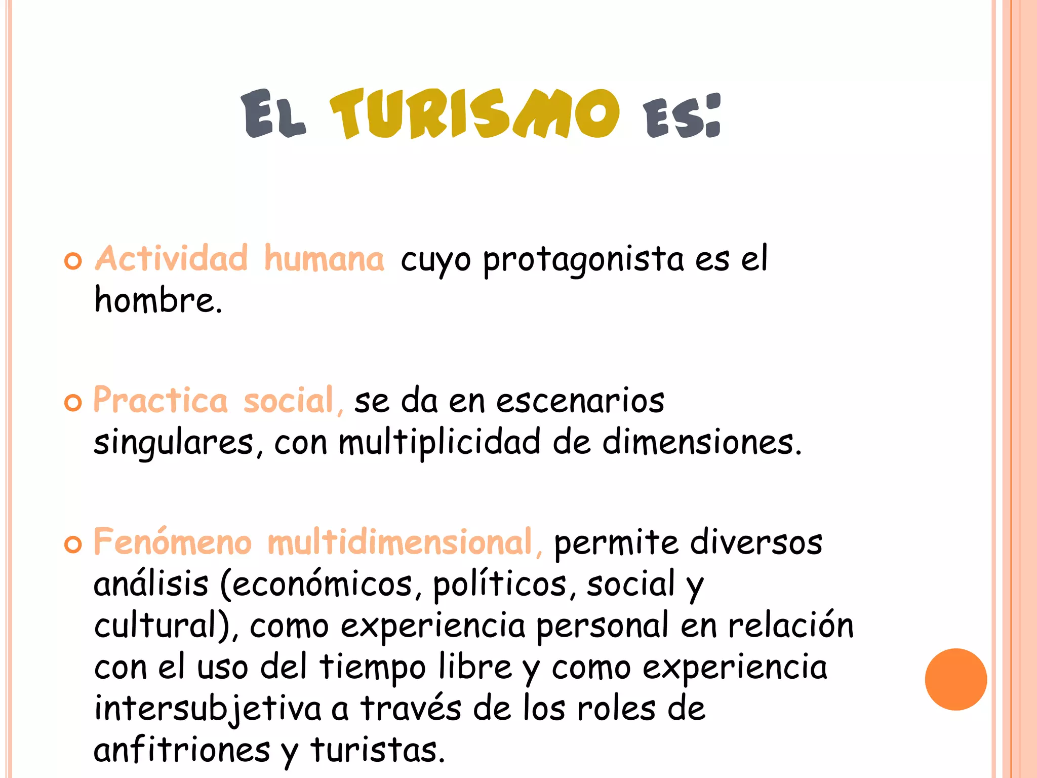 Turismo. . . Para su aprendizaje | PPT