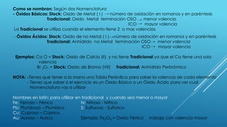 Contenido tema n 1 oxidos y bases grado 4 c | PDF