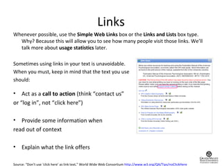 LibGuides Style Guide: Content | PPT