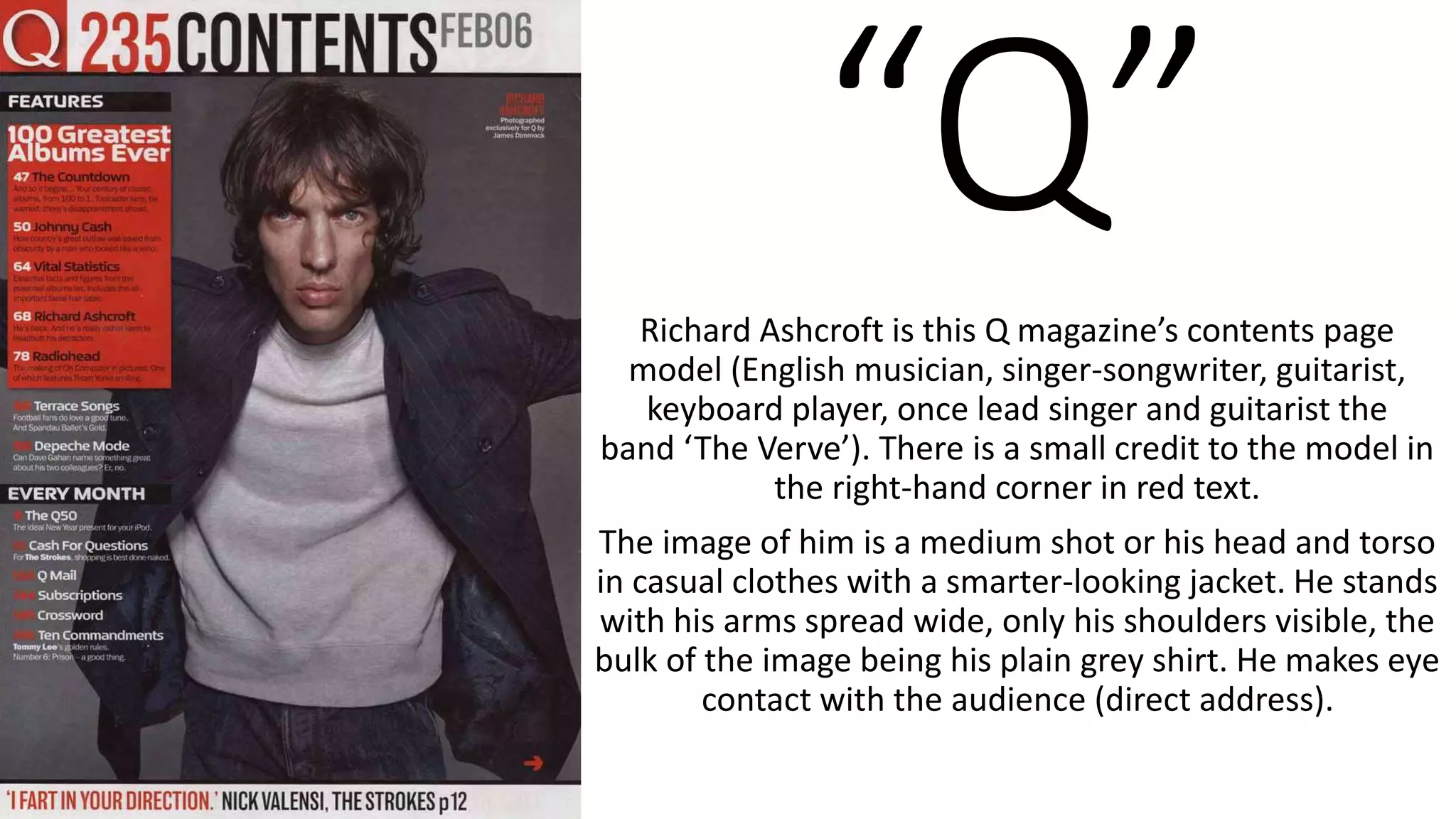 Music Magazine Contents Page Analysis | PPTX