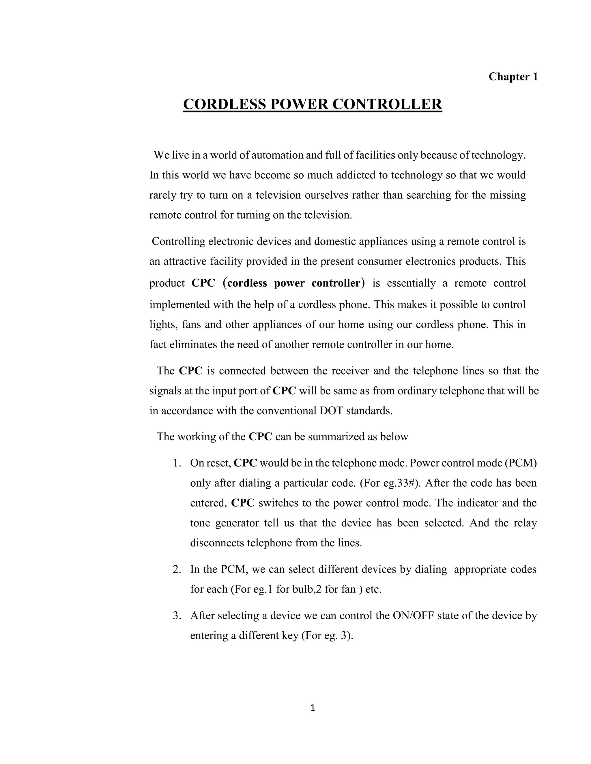 cordless power controller report pdf | PDF