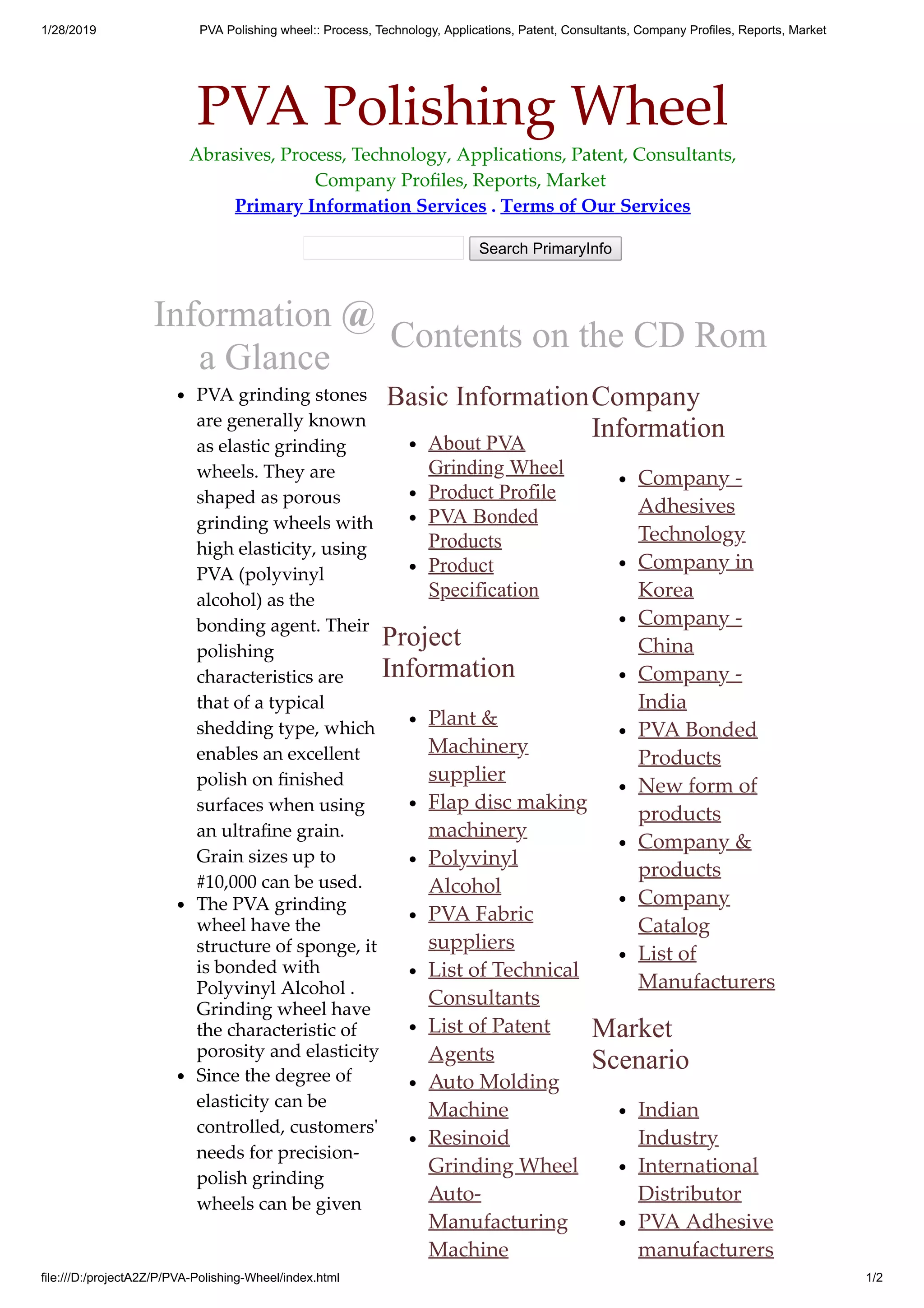 PVA Grinding Wheel | PDF