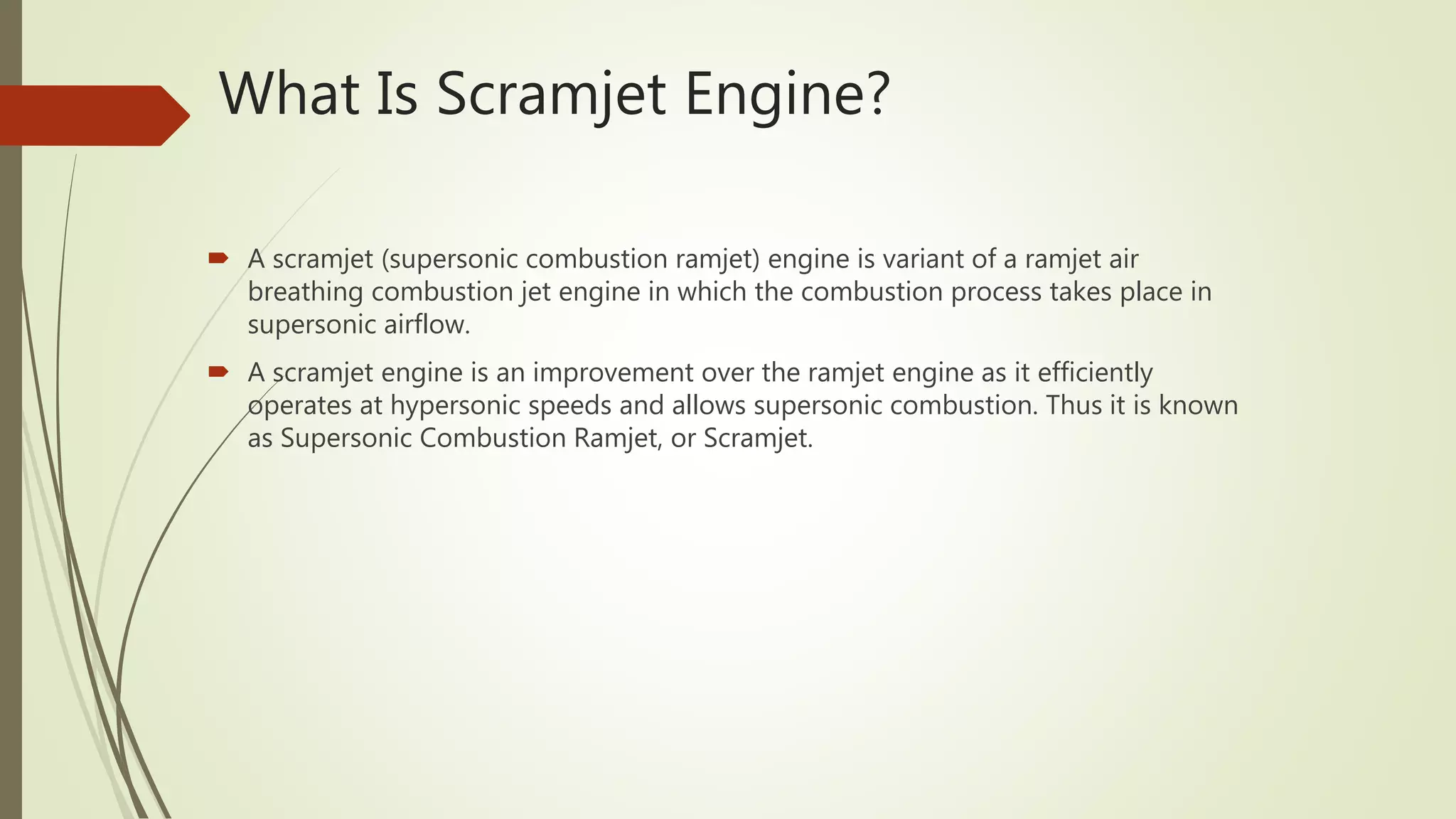 Scramjet Engine | PPTX