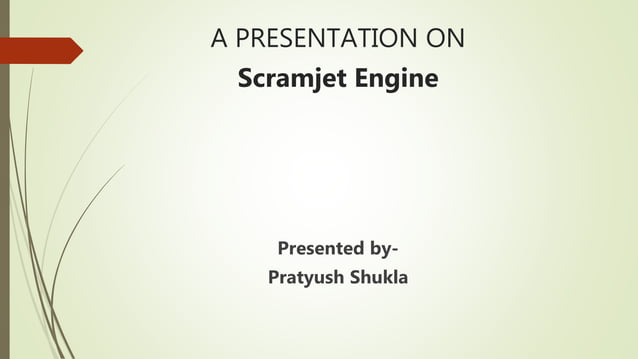 Scramjet Engine | PPT