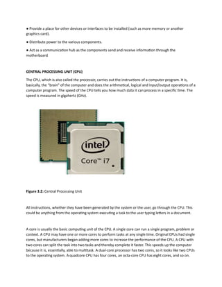Grade 11 Processing devices | DOCX | Operating Systems | Computer ...