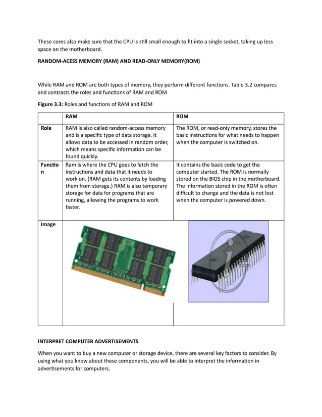 Grade 11 Processing devices | DOCX | Operating Systems | Computer ...
