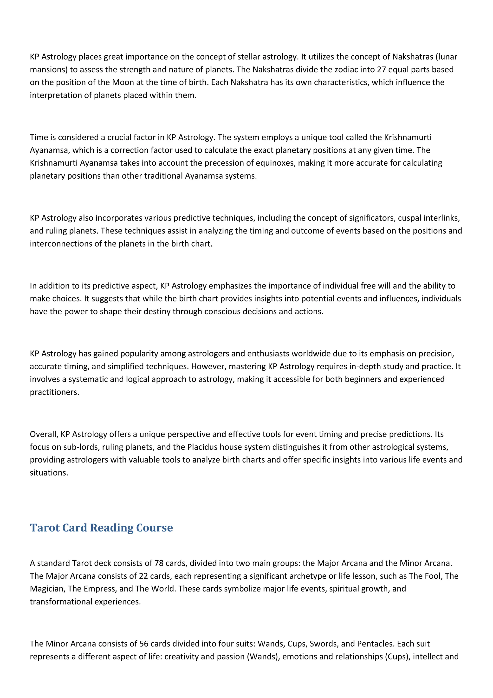 online kp astrology course in india document | DOCX