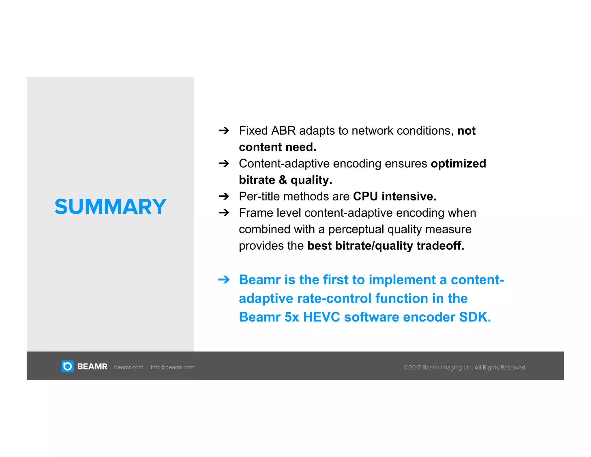 Content-Adaptive Video Encoding Made Simple - Beamr | PDF