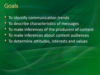 Content Analysis - Theoretical Issues - Intro to Quantitative | PPTX
