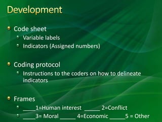 Content Analysis - Theoretical Issues - Intro to Quantitative | PPTX