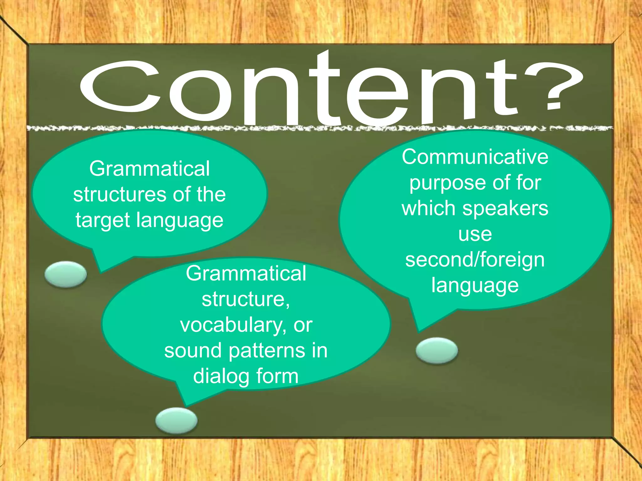 Content-Based and Immersion Models for ESL and EFL Language Teaching | PPTX