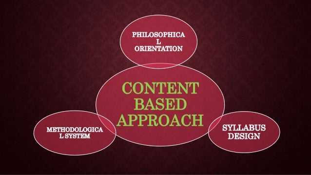 Content based-approach