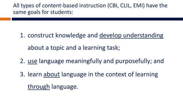 Implementing Content-Based Language Instruction in your Classroom | PPTX | Educational ...