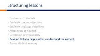 Implementing Content-Based Language Instruction in your Classroom | PPTX