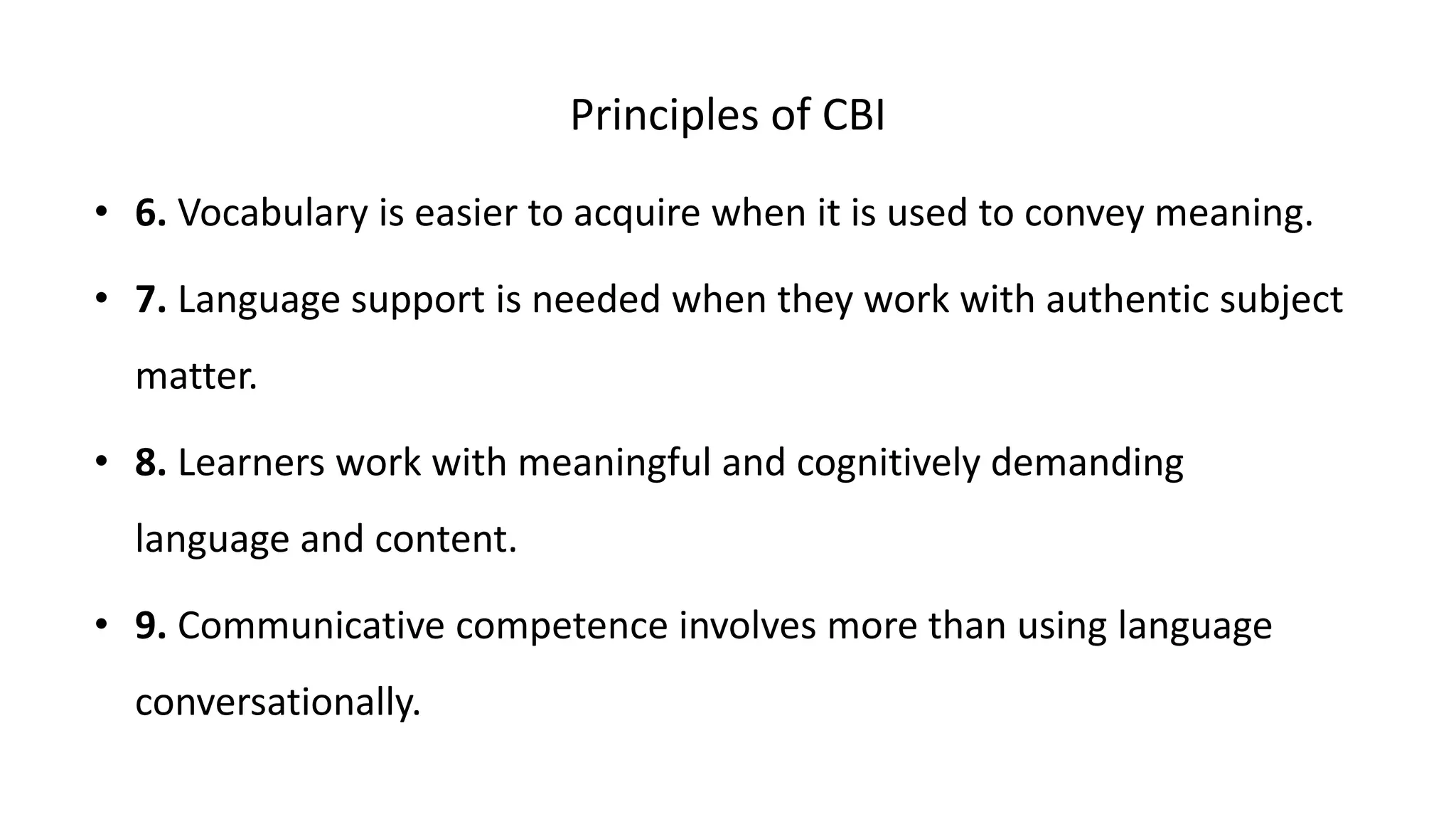 Content based instruction ( CBI ) | PPTX
