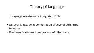 Content based instruction ( CBI ) | PPTX