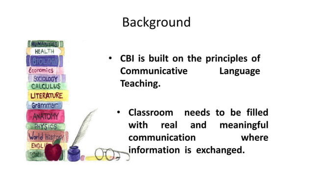 Content based instruction ( CBI ) | PPTX