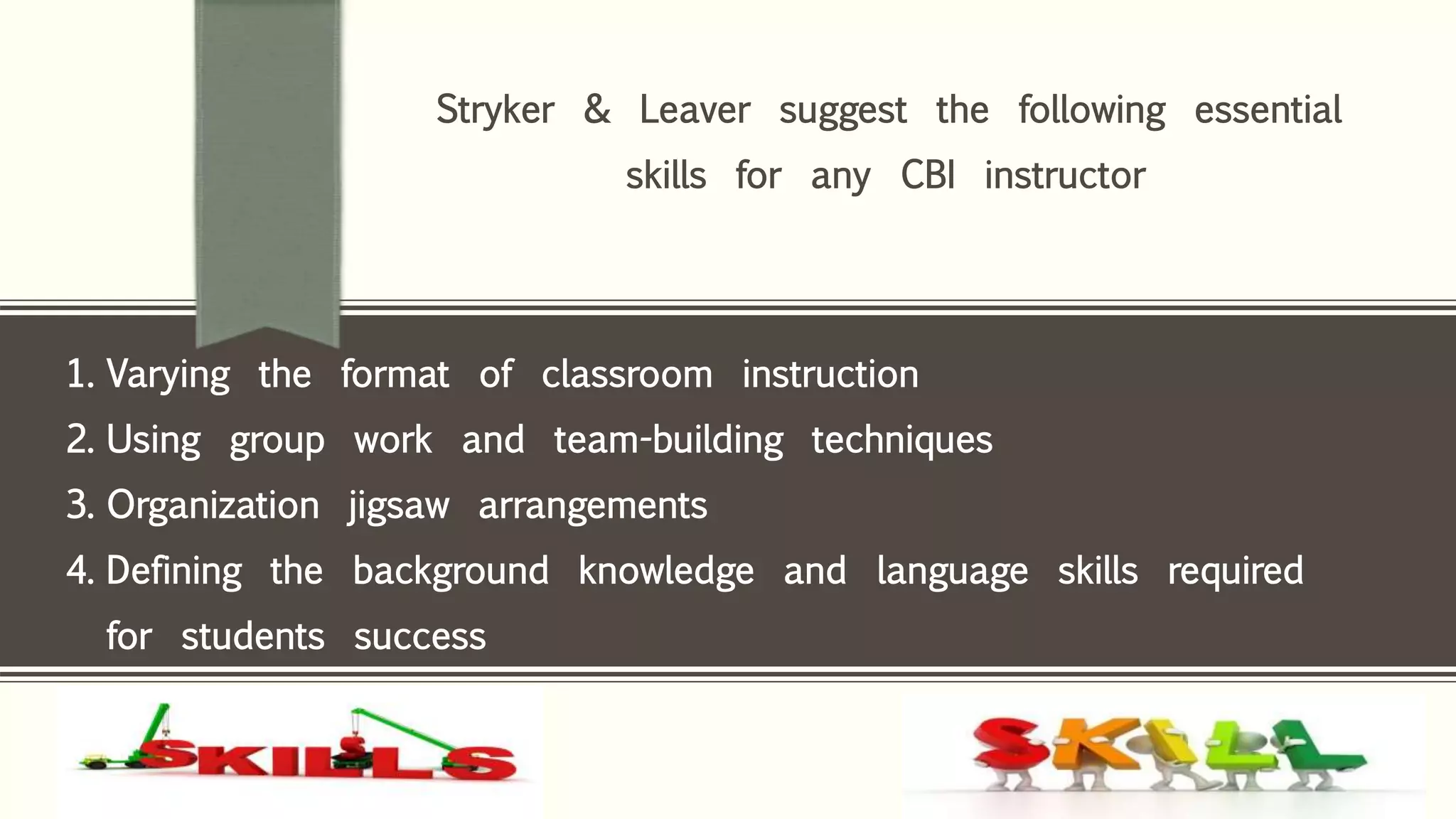 Content-Based Instruction (CBI) | PPTX