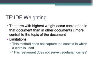 Content based recommendation systems | PPT