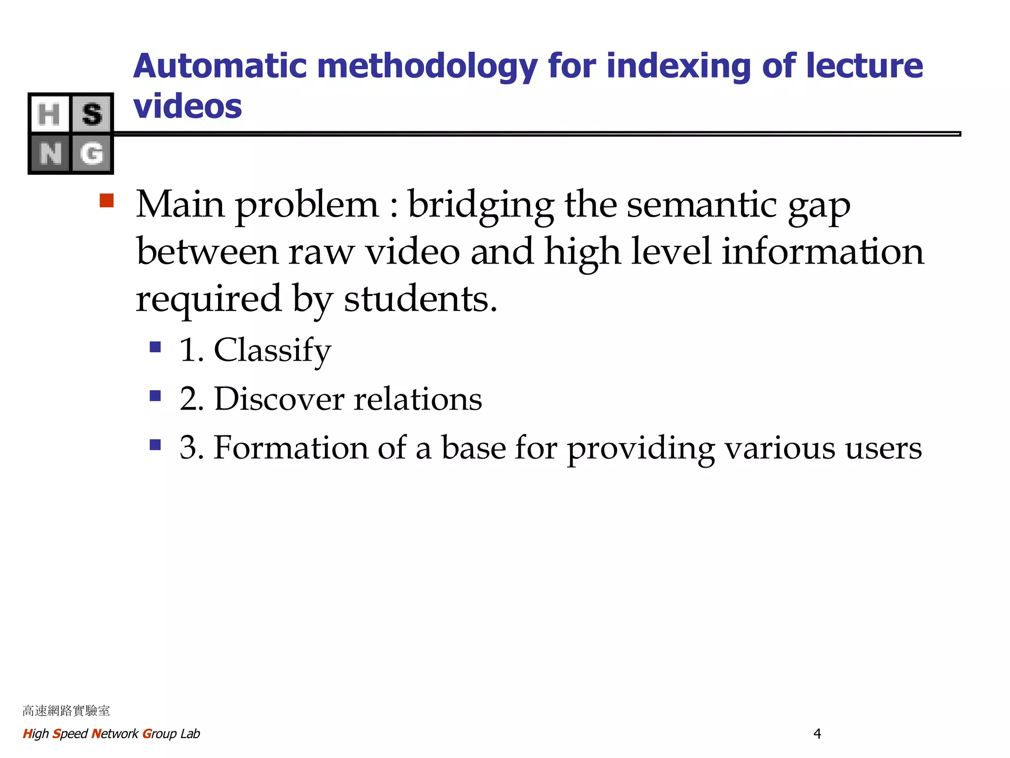 Content Classification And Context Based Retrieval System For E