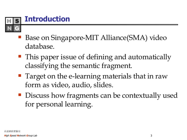 Content Classification And Context Based Retrieval System For E Learning | PPT