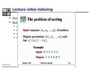 Content Classification And Context Based Retrieval System For E Learning | PPT