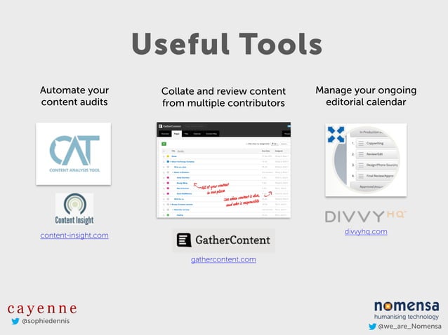 Content Strategy Workflow & Governance Workshop, UX Bristol 2014 | PPT