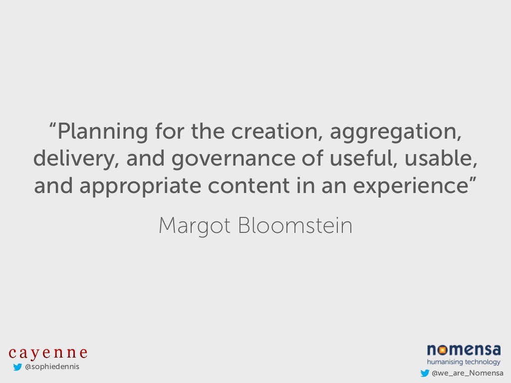 Content Strategy Workflow & Governance Workshop, UX Bristol 2014