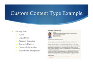 Creating and Theming Custom Content Types | PPT