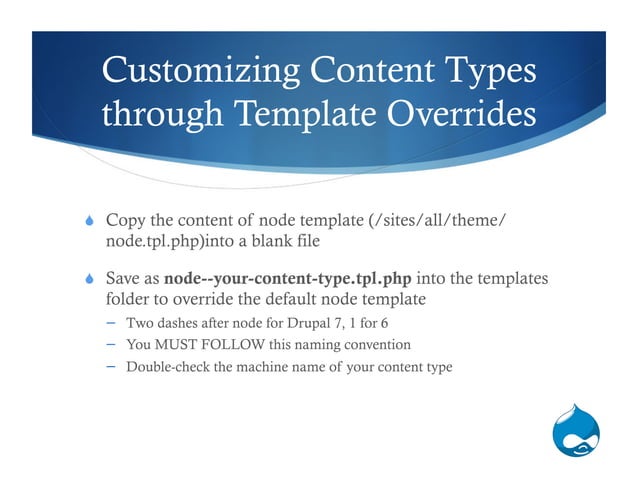 Creating and Theming Custom Content Types | PPT