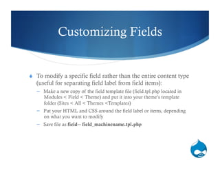 Creating and Theming Custom Content Types | PPT